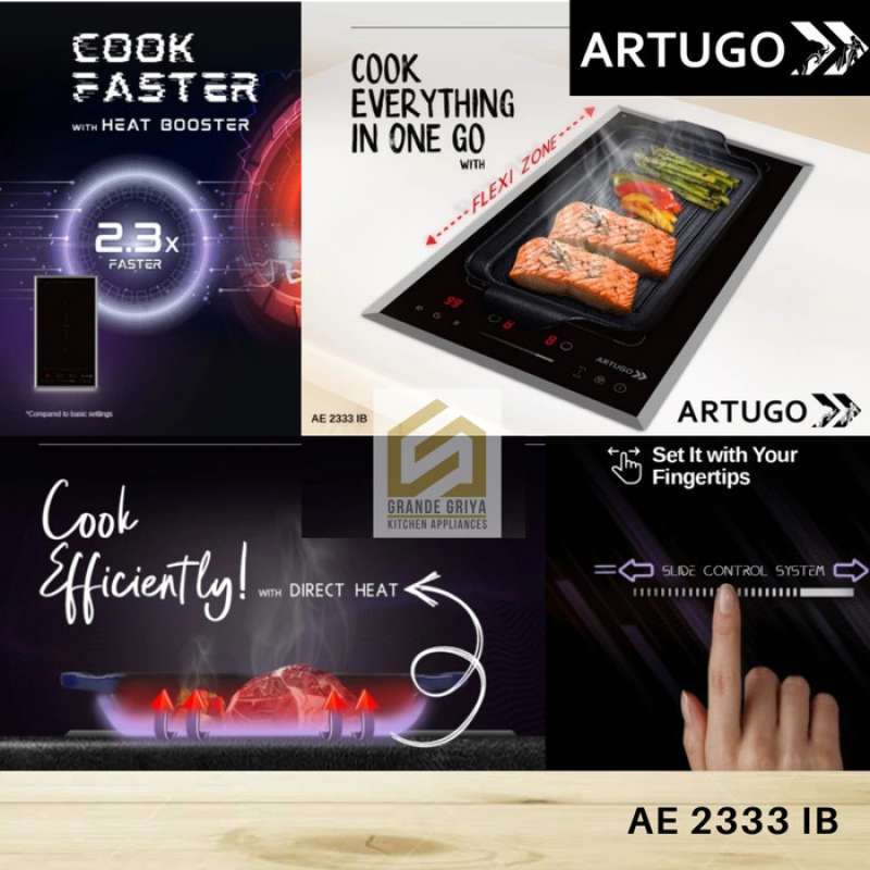 Promo Artugo Built In Induction Hob Kompor Listrik Induksi Ae 2333 Ib Diskon 3% Di Seller ...