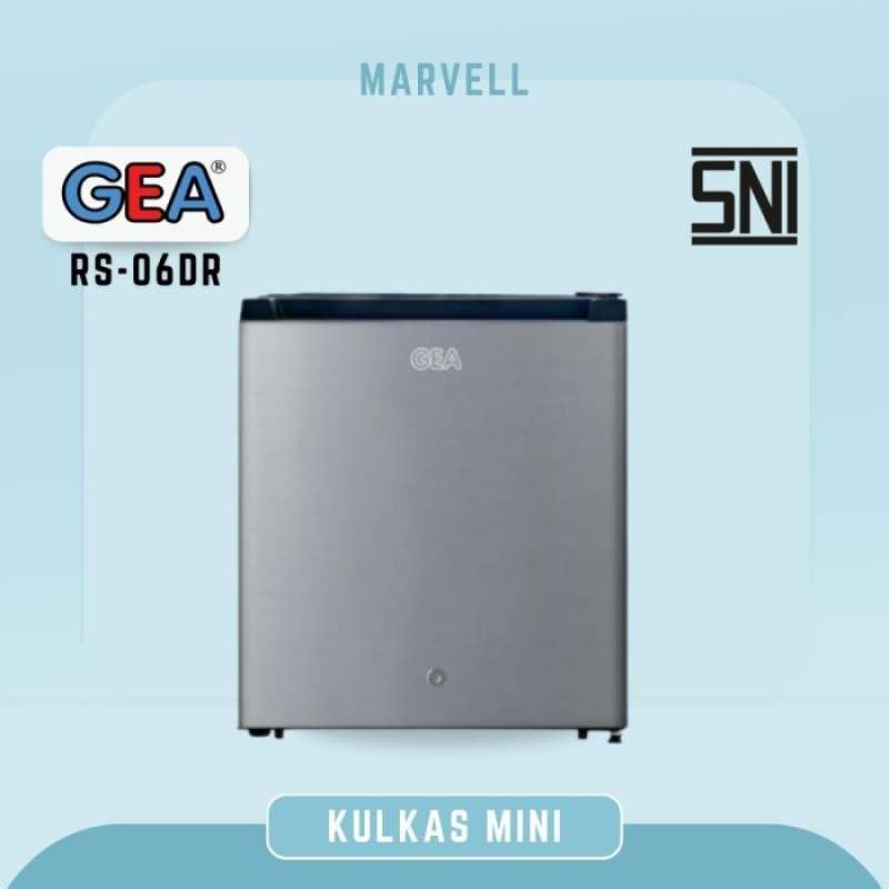 Promo Kulkas Gea Mini Bar Rs-06dr Kulkas Hitam / Silver Kecil - Abu-abu ...