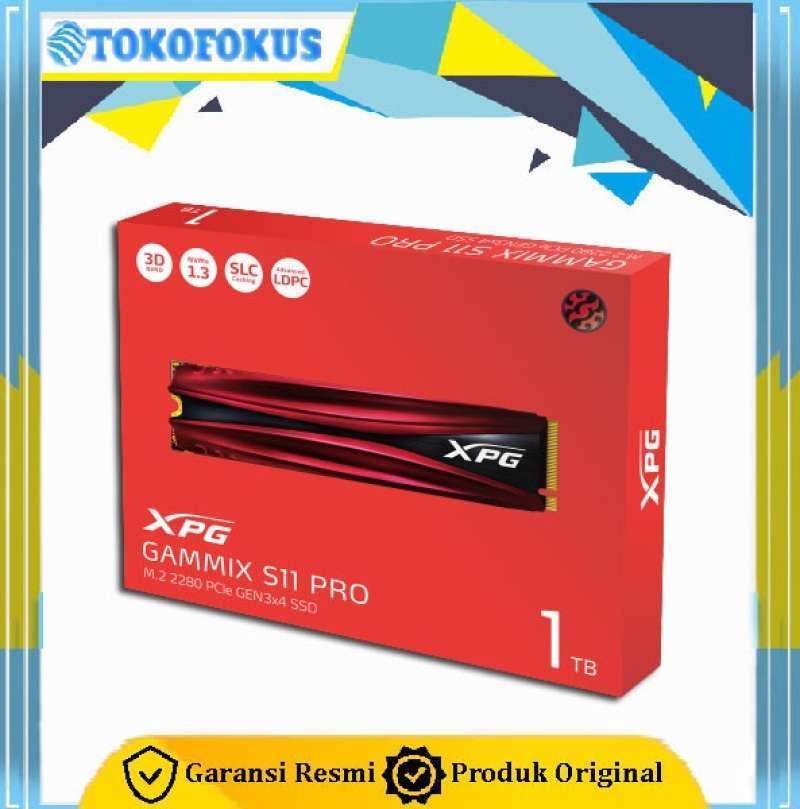 Promo Ssd 1tb Adata Xpg Gammix S11 Pcie Gen3x4 M.2 2280 Diskon 23% Di Seller Praptuma ...