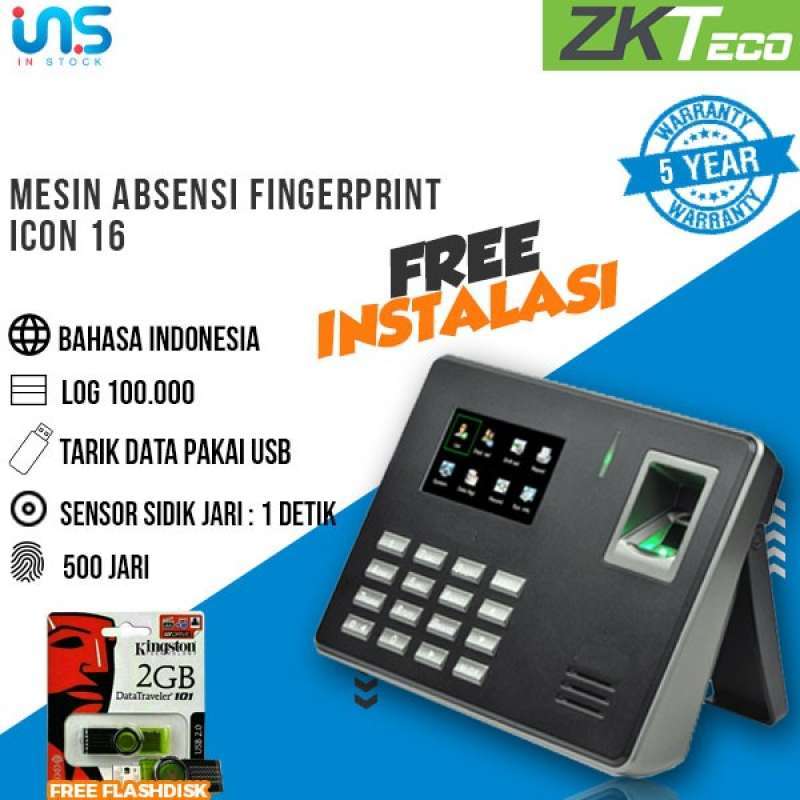 Promo Mesin Absen Fingerprint Ins 16 - Absensi Sidik Jari Standalone ...
