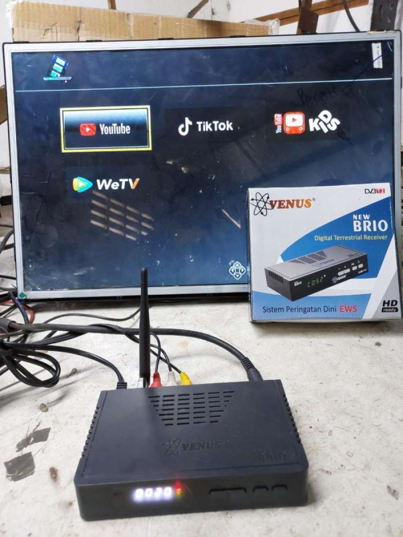 Promo Set Top Box Tv Digital Dvbt2 / Dvb-t2 Polytron / Venus Ews - New ...