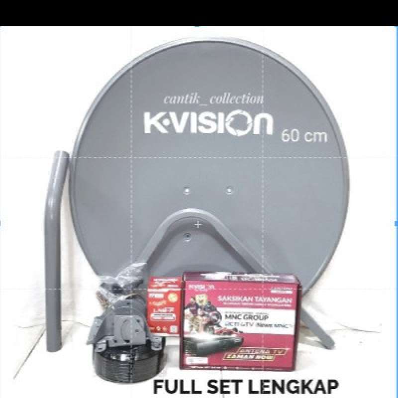 Promo Parabola Mini 60 Cm Kvision Full Set Lengkap Paket Receiver ...