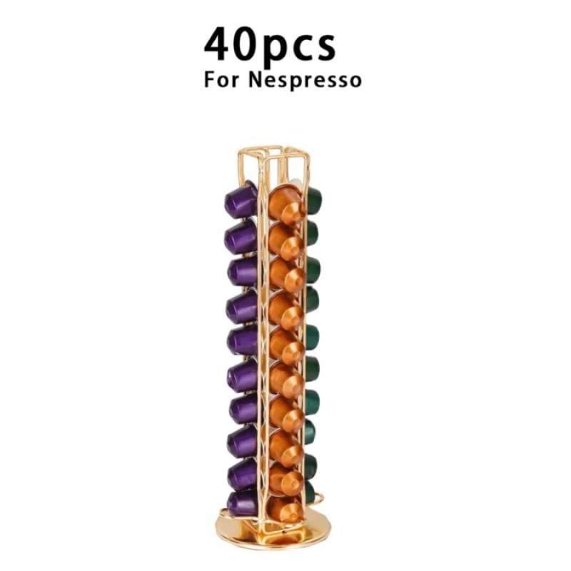 Promo Nespresso Metal Rotating Capsule Holder Rack Rak Tempat Kapsul ...