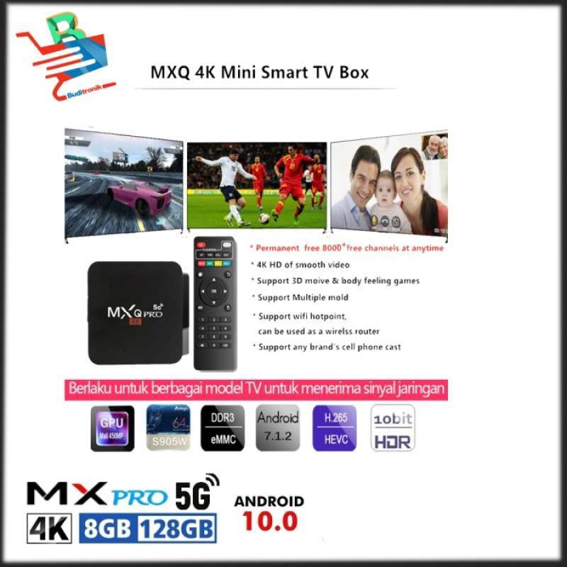 Promo Android Tv Box 8/128 Gb Mxq Pro 4k Smart Internet Tv Free Media ...