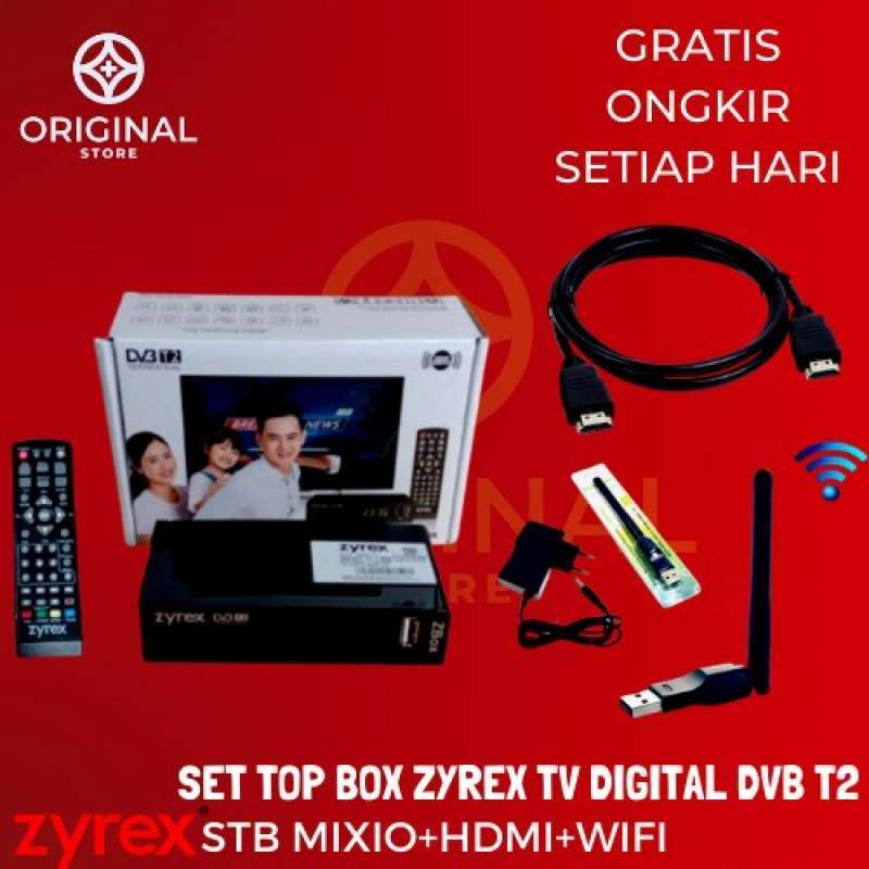 Promo Set Top Box Dvb T2 Zyrex Zbox-1 Stb Digital Tv Receiver - Stb ...