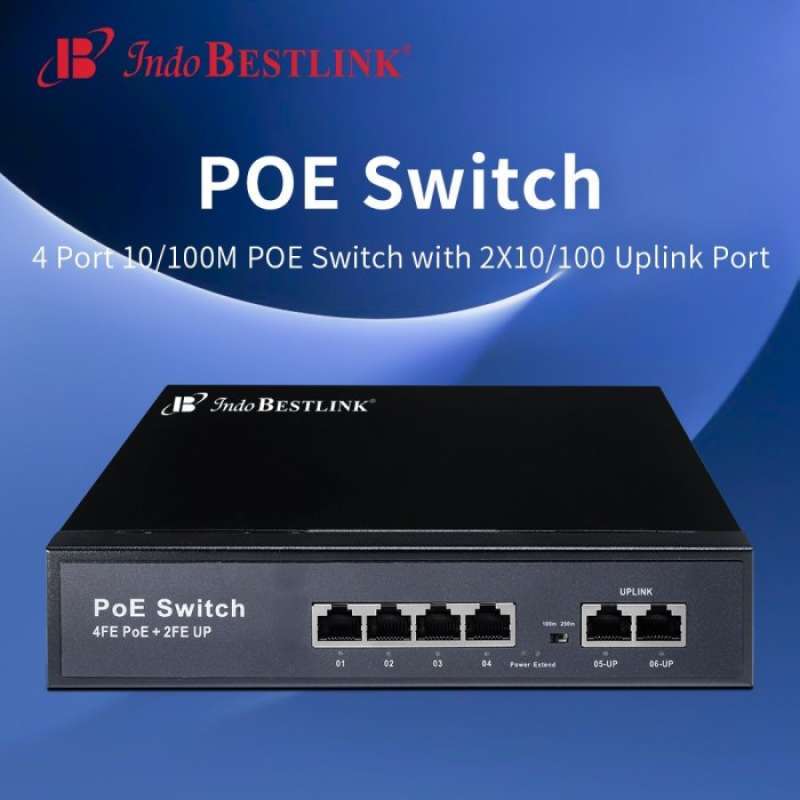 Promo Poe Switch Hub Poe 4+2 Port / Poe Switch 4 Port Diskon 23% Di ...