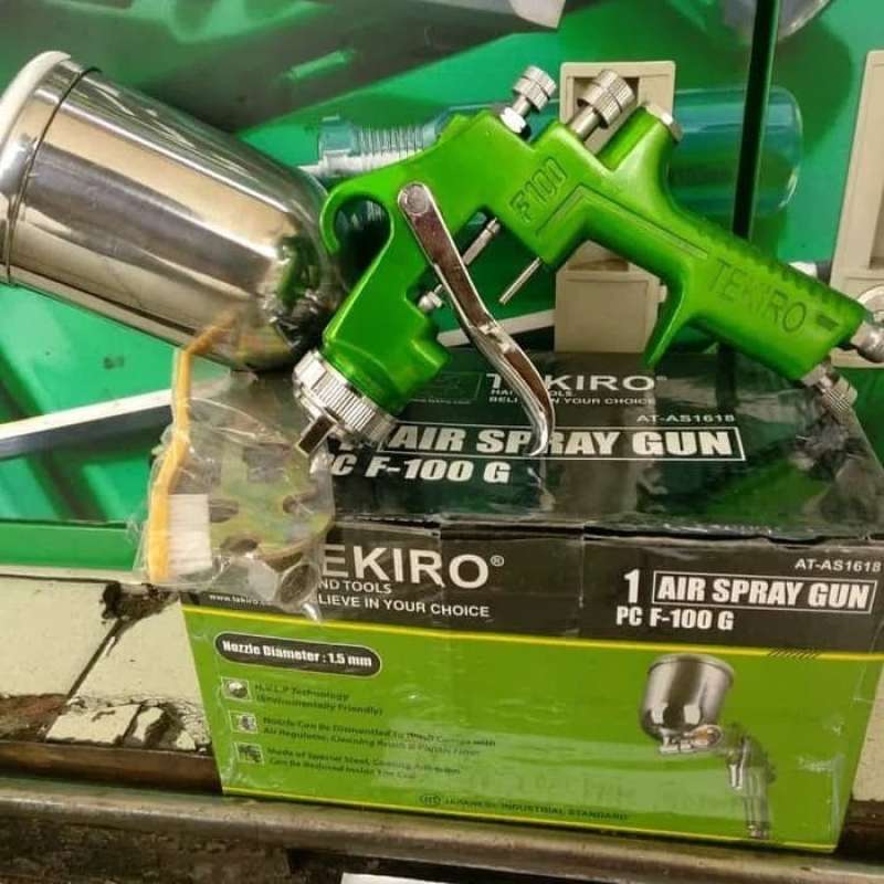 Jual Tekiro F100 G Semprotan Cat Tabung Atas / Air Spray Gun Di Seller ...