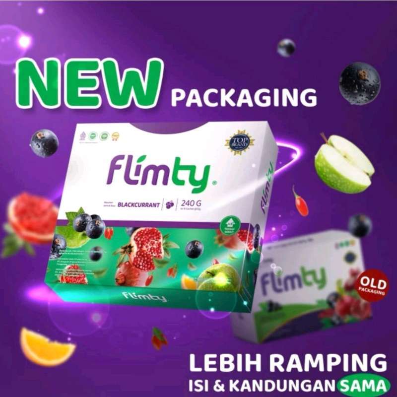 Promo Flimty Fiber Rasa Blackcurrant - 16 Sachet Per Box Diskon 5% Di ...