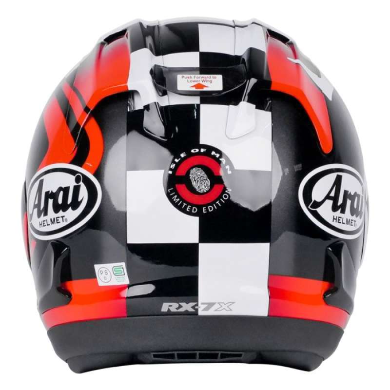 Jual Arai Sni Rx7x Tt Iom 2022 Helm Full Face - Black Red White Terbaik ...