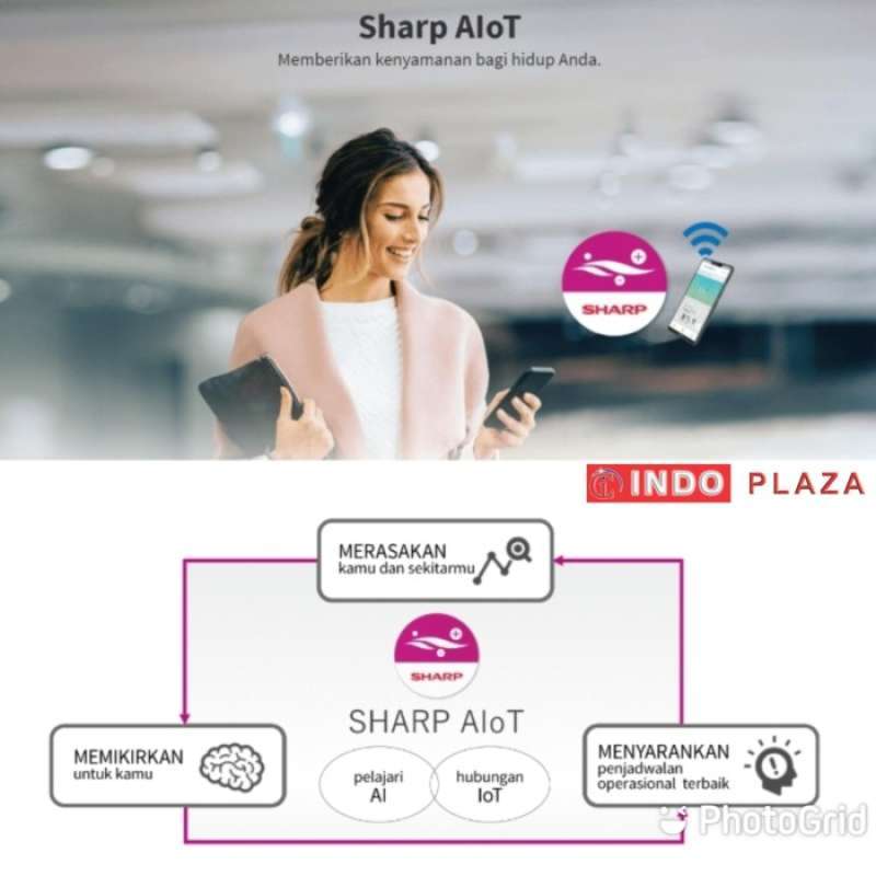 Jual Ac Sharp 1/2 Pk Ah-xp6yhy Smart Wifi Inverter Plasmacluster Di ...