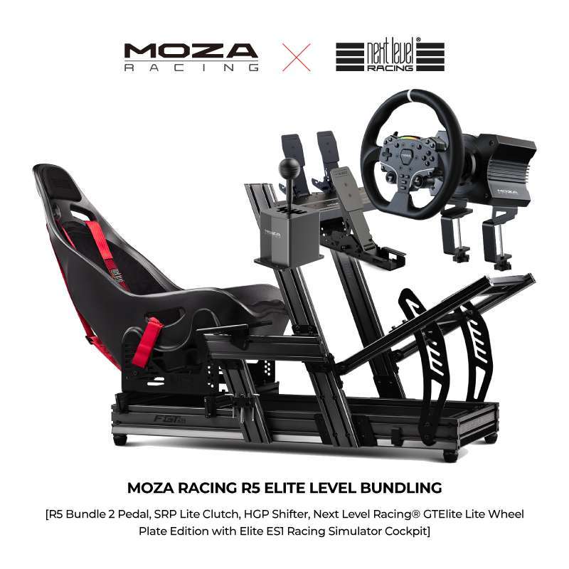 Promo Moza Racing R5 Elite Level Bundling | Racing Simulator Bundle ...