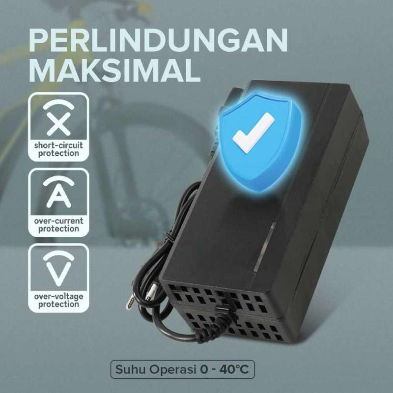 Promo Jnenconn Adaptor Charger Baterai Skuter Sepeda Listrik Iec 54.6v ...