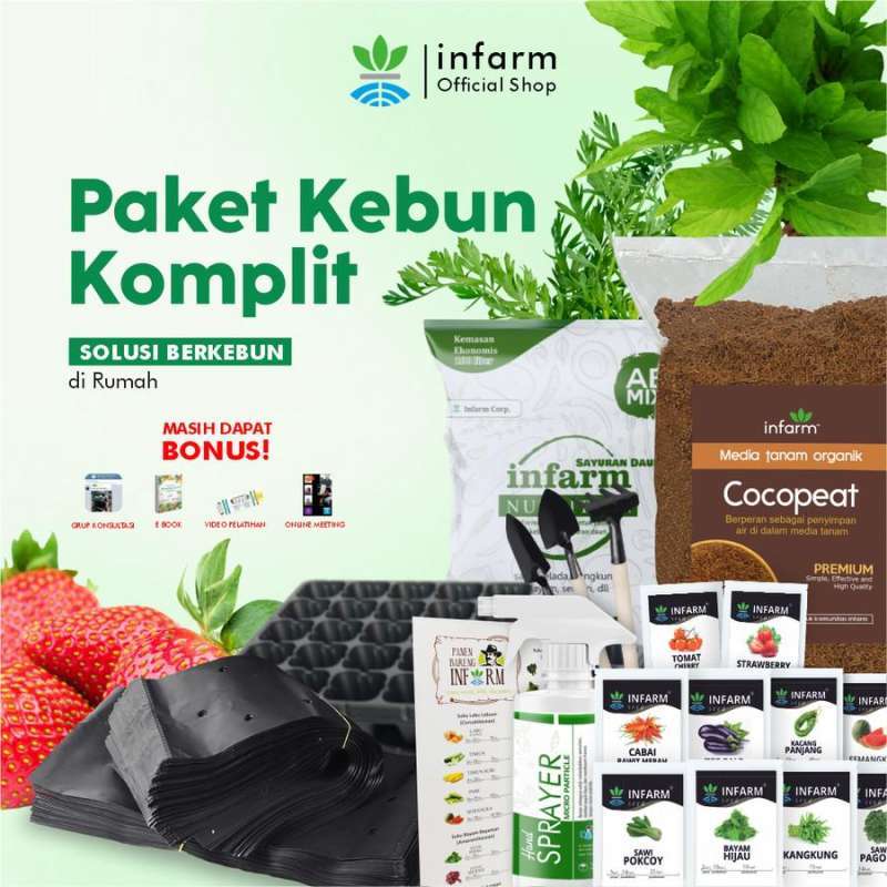 Promo Paket Komplit Kebun Rumah Infarm Paket Kebun Rumah Dan Peralatan ...