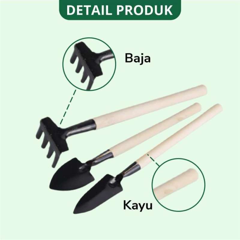 Jual Set Garden Tools 3 Pcs Alat Kebun Berkebun Sekop Garpu Taman Mini ...