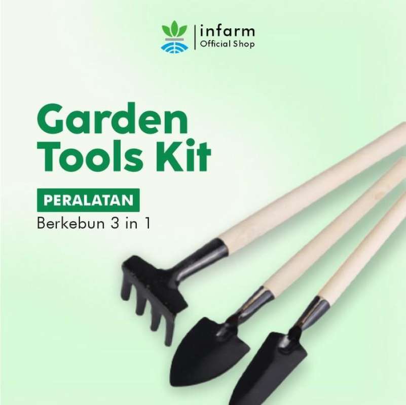 Jual Set Garden Tools 3 Pcs Alat Kebun Berkebun Sekop Garpu Taman Mini ...
