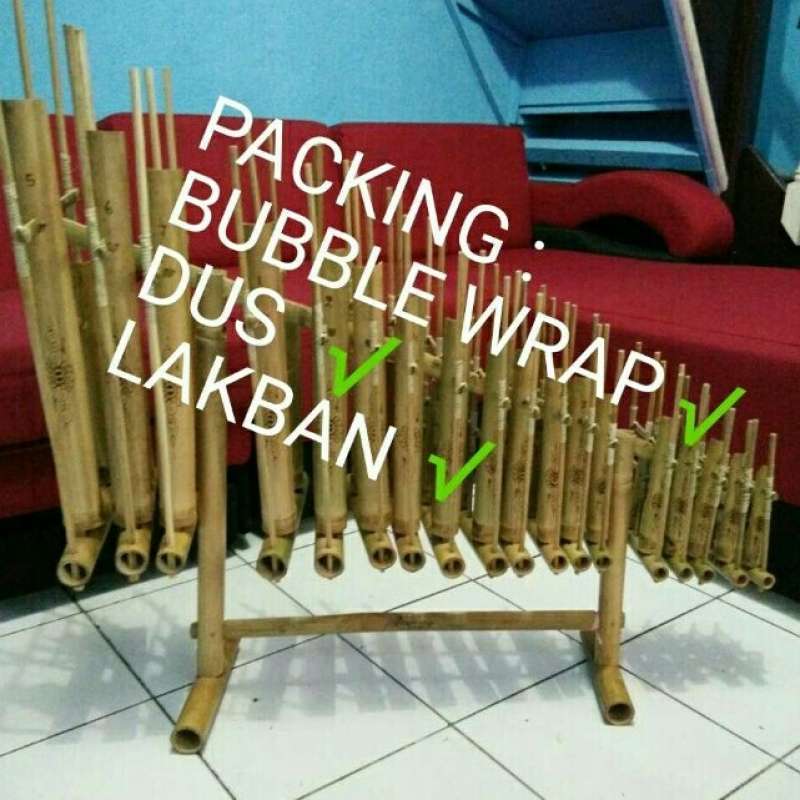 Promo Angklung Bambu 18 Nada 2 1/2 Oktaf Besar Alat Musik Tradisional ...