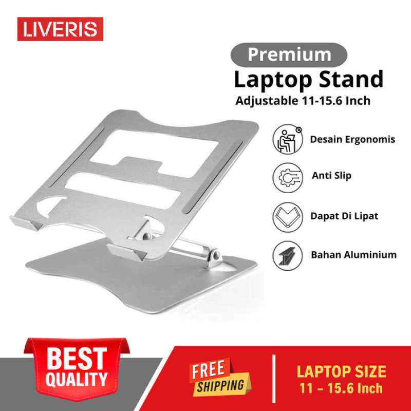 Jual Laptop Stand Aluminium Dudukan Notebook Portable Adjustable Ergonomis Di Seller Farwa Store ...