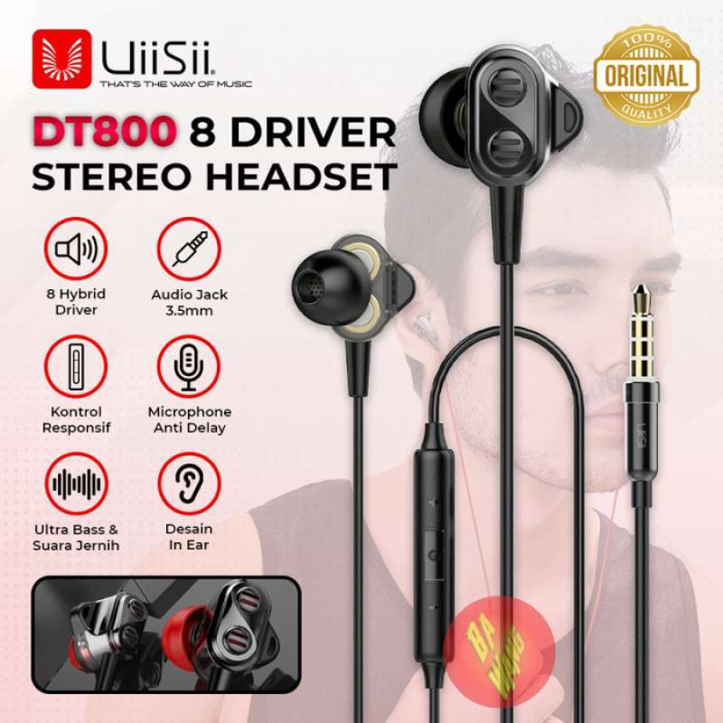 Promo Uiisii Dt800 8-driver Hybrid Technology Mems Surround Sound ...