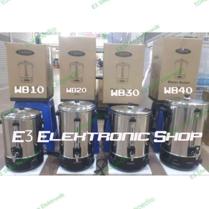 Promo Water Boiler Crown Kapasitas 10 Liter/20 Liter/30 Liter/40 Liter ...