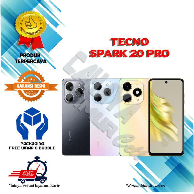 Jual Tecno Spark 20 Pro Ram 12/256gb Smartphone Garansi Resmi - Gold Di Seller Cahayati Murcell ...