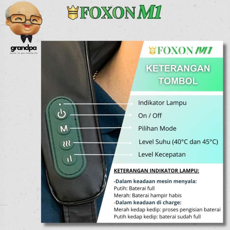 Jual Foxon M1 Alat Pijat Portable Leher, Pundak Dan Punggung Bawah Di ...
