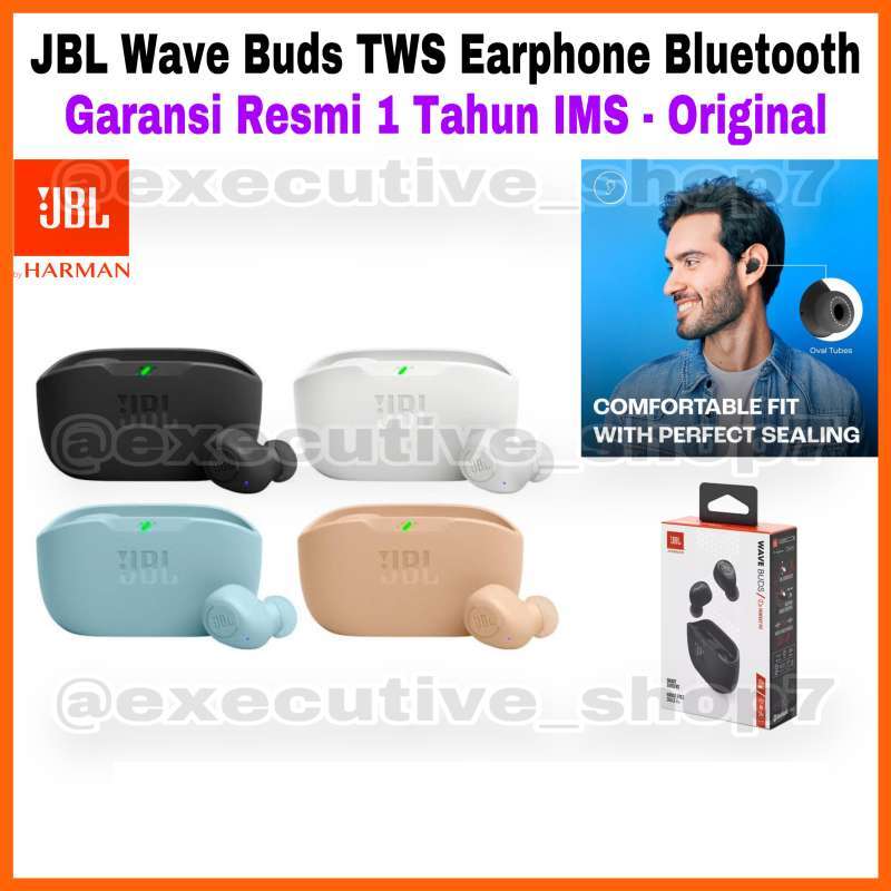 Jual Jbl Wave Buds Tws Earphone Bluetooth - Garansi Resmi 1 Tahun Ims ...