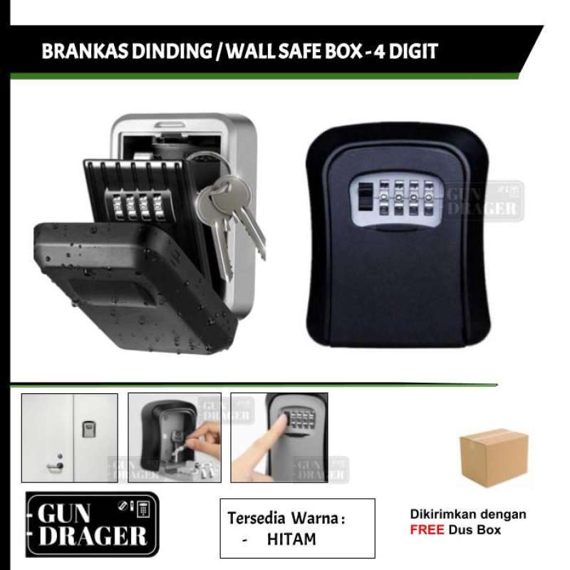 Jual Brankas Dinding 4 Digit Password / Wall Safe Box 4 Digit Password ...