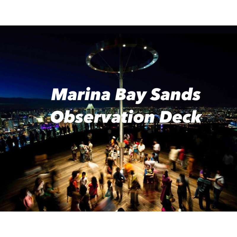 Jual Singapore Marina Bay Sands Observation Deck Mbs Di Seller T.claire ...
