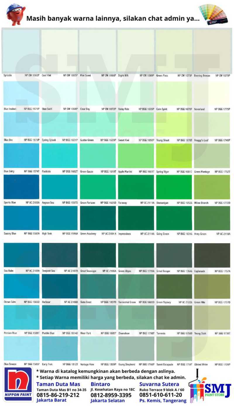 Promo Cat Tembok Interior Exterior Vinilex Ikan Koi Warna Tinting 5kg ...