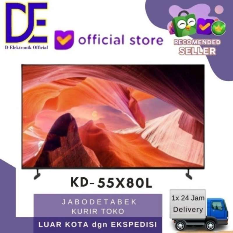 Jual Led Tv 55 Inch X80l Kd-55x80l Uhd 4k Smart Google Tv Kd55x80l Baru ...
