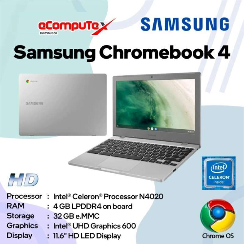 Promo Notebook Samsung Chromebook 4 / Laptop Chrome Book Ram 4gb 32gb Resmi Diskon 33% Di Seller ...