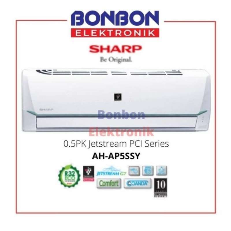 Promo Sharp Ac 0.5pk Plasmacluster Ah-ap5ssy / 0.5 Pk Ahap5ssy Jetstream Pci Baru Diskon 3% Di ...