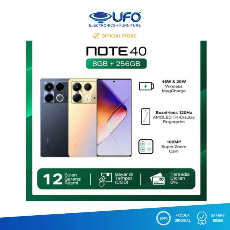 Jual Infinix Note 40 8/256gb-helio G99-fhd+ Amoled 120hz-camera 108mp ...