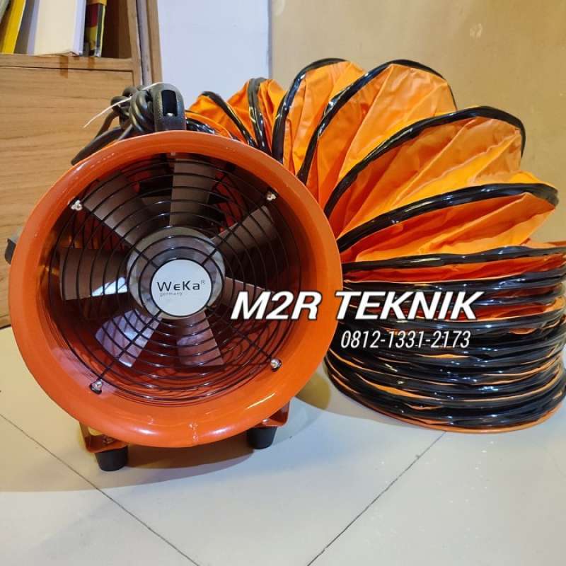 Promo Kipas Blower Ventilator 12 Inch Plus Flexible Duct 5 & 10 Meter ...