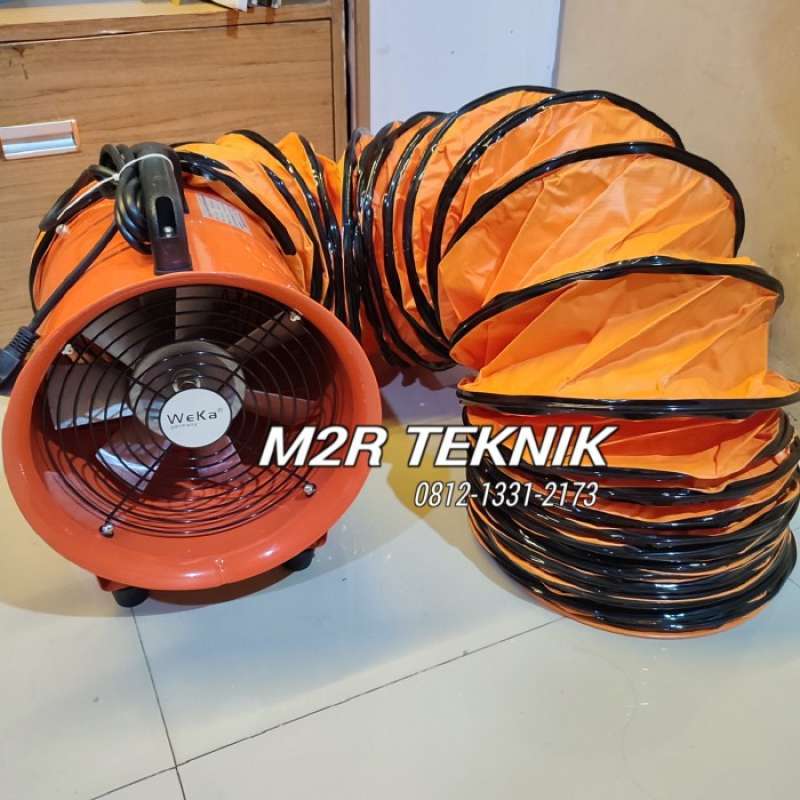 Promo Kipas Blower Ventilator 12 Inch Plus Flexible Duct 5 & 10 Meter ...