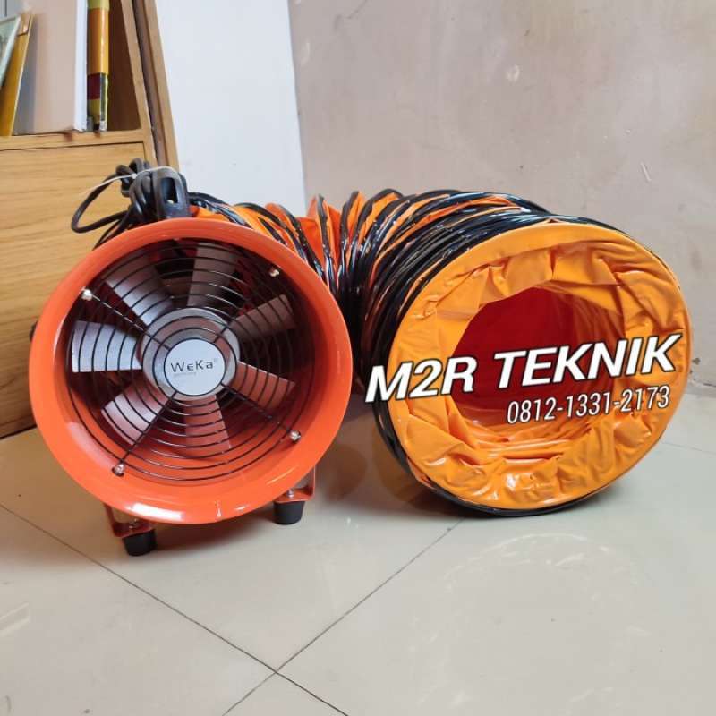 Promo Kipas Blower Ventilator 12 Inch Plus Flexible Duct 5 & 10 Meter ...