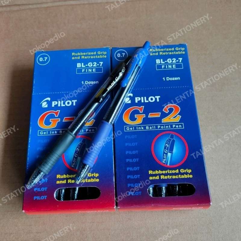 Promo Pulpen Pilot G-2 Gel Ink Ball Point Pen 0,7mm(bl-g2-7) - Hitam, 0 ...