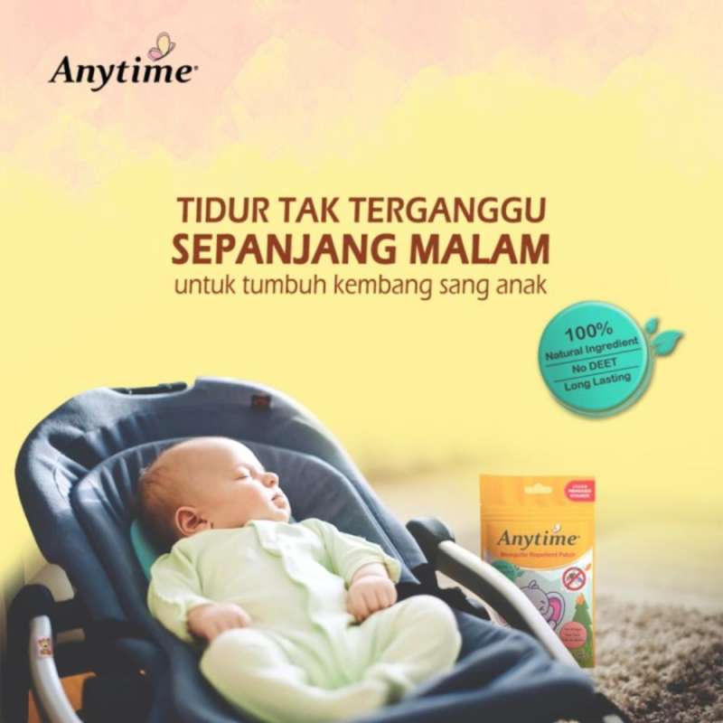Jual Anytime Mosquito Repellent Patch /12 Sticker Anak Pengusir Anti ...