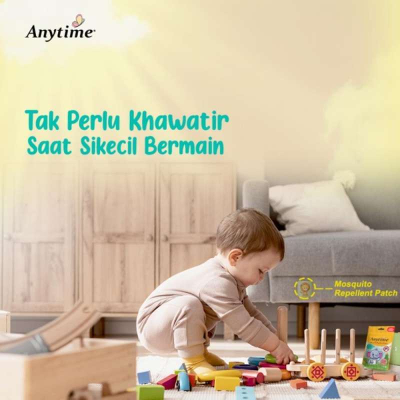 Jual Anytime Mosquito Repellent Patch /12 Sticker Anak Pengusir Anti ...