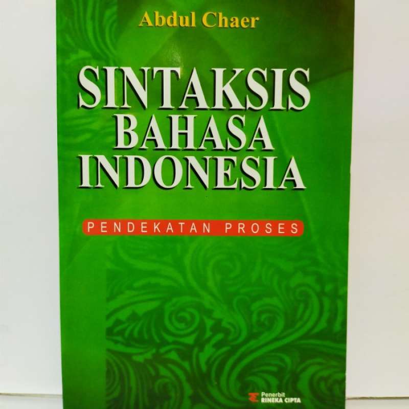 Promo Buku Sintaksis Bahasa Indonesia By Abdul Chaer Diskon 23% Di ...