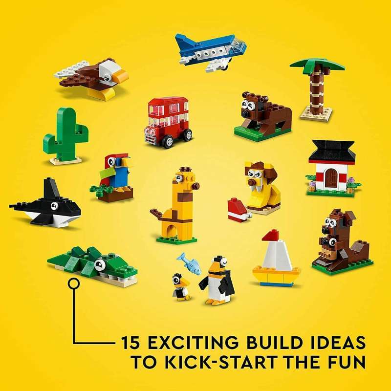 Jual Lego Classic 11015-around The World Set Building Kid Toy Model Bird Fish Animal Boat ...