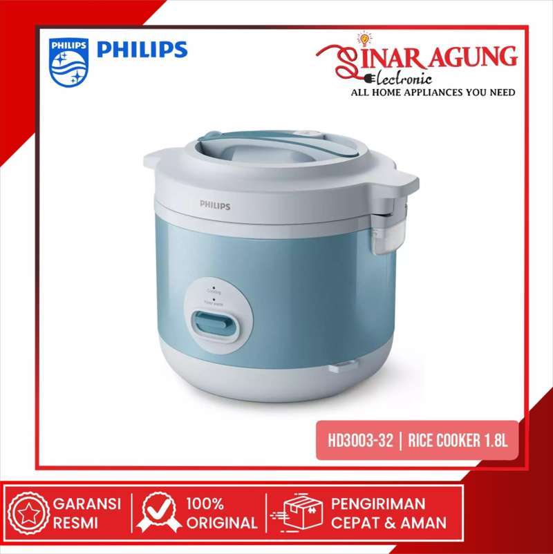 Jual Philips Hd3003-32 / Hd-3003-32 Rice Cooker 1.8 Liter - Garansi ...