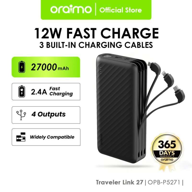 Jual Oraimo Powerbank 4 Port Traveler Link Opb-p5271 27000mah Real ...