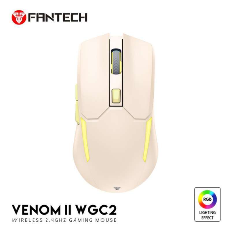 Jual Fantech Venom Ii Wgc2 Wireless Mouse Gaming Rechargeable - Beige ...