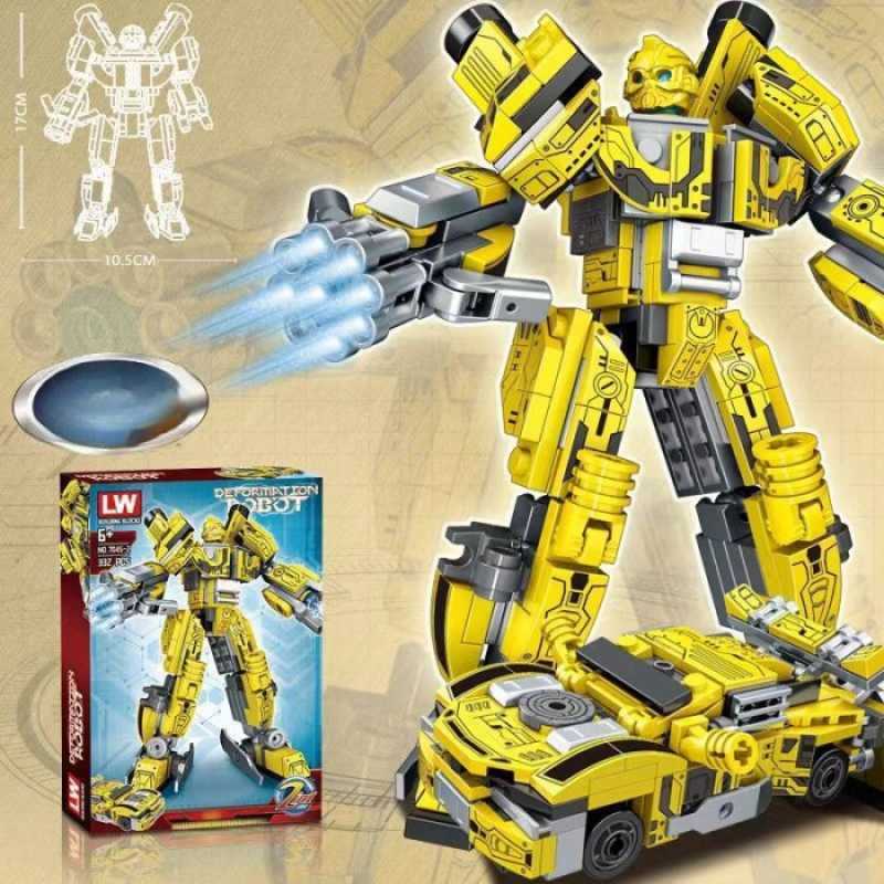 Jual Mainan Robot Mobil Transformers 2 In 1 Car Edukasi Hadiah Autobot ...