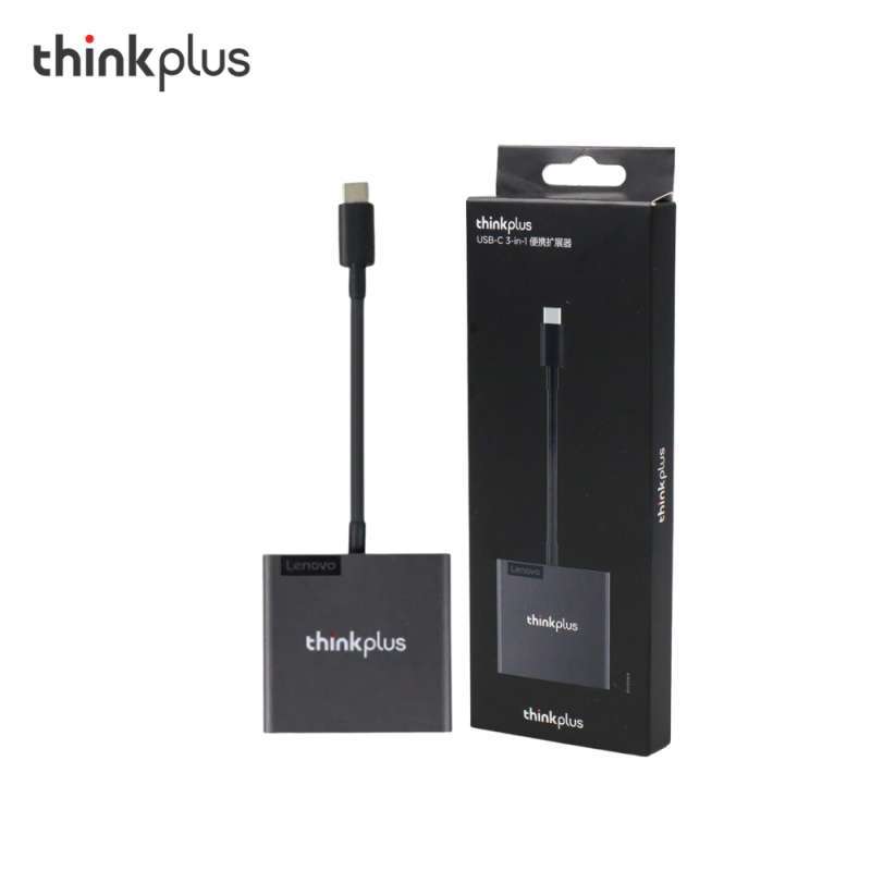 Promo Lenovo Thinkplus Video Adapter Usb-c 3-in-1 - Usb-c To Hdmi And ...