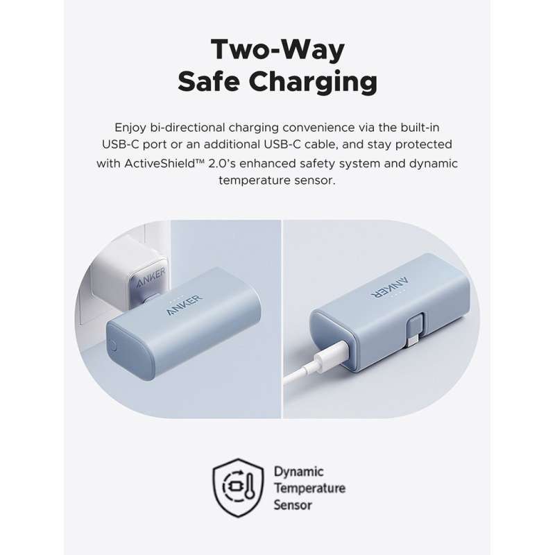 Jual Powerbank Anker A1653 Nano 22.5w, Built-in Usb-c Connector 5000mah ...