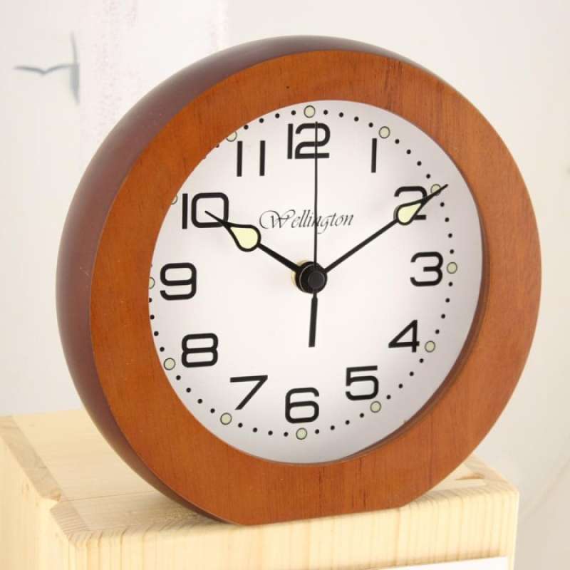 Promo Jam Meja Kayu 313 Anv / Table Clock 313anv (night Vision ...