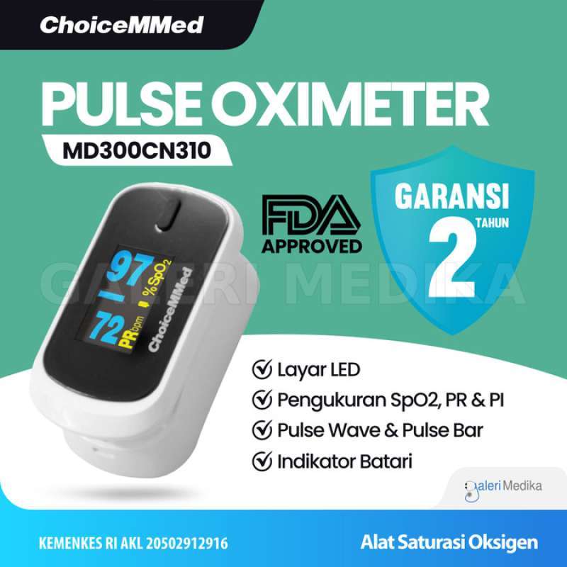Promo Pulse Oximeter Choicemmed Md300cn310 Alat Saturasi Spo2 Cek ...