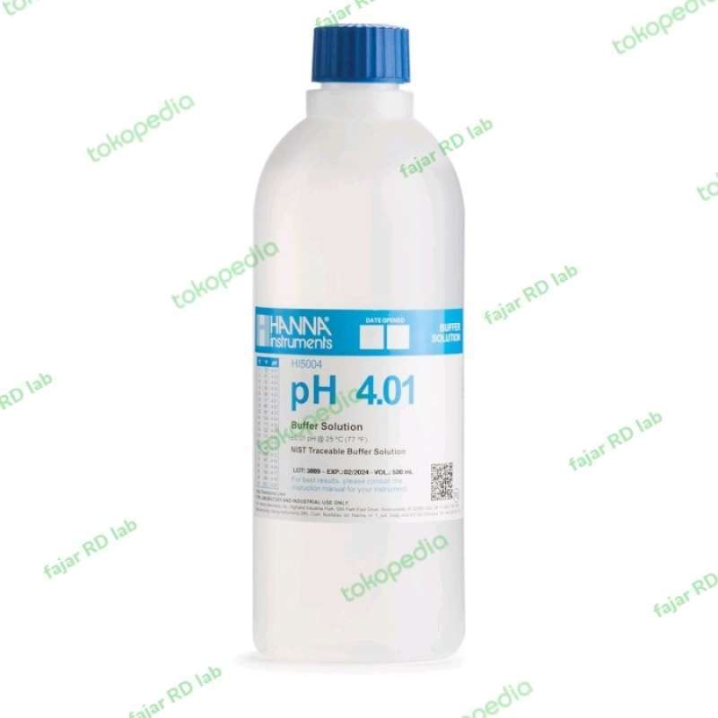 Promo Buffer Ph 7,0 ; Ph4.0 ;ph10calibration(500 Ml) - Hi5004 Withcertificat Diskon 23% Di ...